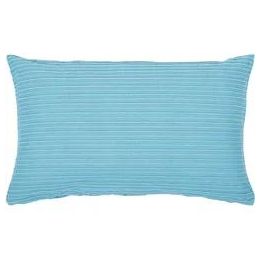 Dekokissen Pad "Lamonte", turquoise, unifarben, B:60cm L:40cm, Baumwolle, Dekokissen_Sitzkissen_Kissenh&uuml;llen, Kissenh&uuml;lle ohne F&uuml;llung, Uni Farben, 1 St&uuml;ck, verschiedene Gr&ouml;&szlig;en