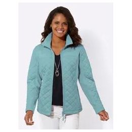 Fleecejacke Casual Looks, Damen, Gr. 40, blau (ozean), 100% Polyester, unifarben, Jacken Fleecejacke
