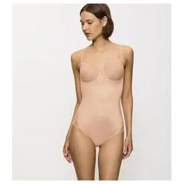 Shaping-Body Triumph "Modern Finesse BSWP", Damen, Gr. 85, Cup D, beige (neutral beige), Spitze, Obermaterial: 52% Polyamid, 30% Elasthan, 18% Polyester, unifarben, Bodys, mit Spitzendetails