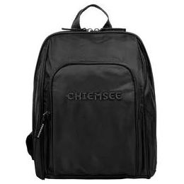 Cityrucksack Chiemsee, Damen, Gr. B/H/T: 30cm x 22cm x 11cm, onesize, schwarz, Kunstfaser, Rucks&auml;cke Cityrucksack