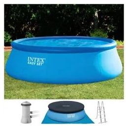 Quick-Up Pool Intex "Easy Set", blau, H:107cm &Oslash;:457cm, Schwimmbecken, &Oslash;xH: 457x107 cm