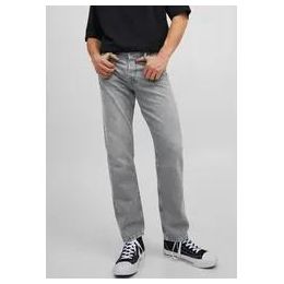 Jack & Jones Loose-fit-Jeans JACK & JONES "JJICHRIS JJORIGINAL SBD 921 SN", Herren, Gr. 33, L&auml;nge 32, grau (grau denim), Denim/Jeans, Obermaterial: 100% Baumwolle, leichte Abriebeffekte, loose fit lang, Jeans, Baumwolle, loose fit
