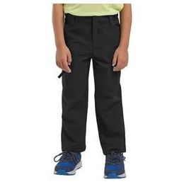Outdoorhose Jack Wolfskin "TURBULENCE PANTS K", M&auml;dchen, Gr. 128, Normalgr&ouml;&szlig;en, schwarz, Obermaterial: 100% Polyester. Futter: 100% Polyester, Hosen Outdoorhose