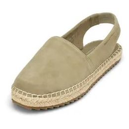 Marc O'Polo Espadrille MARC O'POLO "aus Suede-Ziegenleder", Damen, Gr. 37, gr&uuml;n (m410), Obermaterial: 100% Leder (Ziege), unifarben, Schuhe Espadrille
