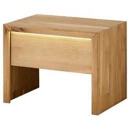 Nachtkonsole Home Affaire "Ambroise", braun, T:41cm, Sideboards, Nachtkonsole, inkl. LED-Beleuchtung