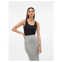 V&eacute;ro Moda Tanktop VERO MODA "VMLULU LONG TANK TOP JRS GA NOOS", Damen, Gr. L, schwarz, Jersey, Obermaterial: 95% Baumwolle, 5% Elasthan, unifarben, regular fit normal, Rundhals, Tops Tanktop, Baumwollmischung, regular fit