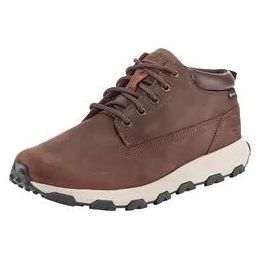 Schn&uuml;rboots Timberland "WINSOR PARKMID LACE UP WATERPROOF SNEAKER", Herren, Gr. 40, braun (schwarz braun), Leder, Schuhe Schn&uuml;rboots, Winterstiefel, Schn&uuml;rstiefel, Winterschuhe, wasserdicht