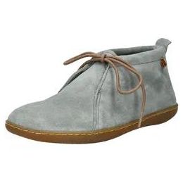 Schn&uuml;rschuh El Naturalista "El Naturalista Halbschuhe Veloursleder", Damen, Gr. 40, blau, Veloursleder, Schuhe Schn&uuml;rschuh