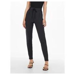 Jogger Pants Only "ONLPOPTRASH LIFE EASY COL PANT PNT NOOS", Damen, Gr. XS (34), L&auml;nge 30, blau (blau graphite), Milano Rib, Obermaterial: 63% Viskose, 32% Nylon, 5% Elasthan, unifarben, regular fit lang, Hosen, Viskosemischung, regular fit