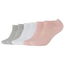 Sneakersocken s.Oliver "originals", Herren, Gr. 39-42, rosa (rose, grau melange), Baumwollmischung, melange, meliert, normal, Socken Sneakersocken, mit weichem Bund