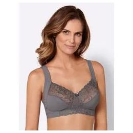 w&auml;schepur B&uuml;gelloser BH W&Auml;SCHEPUR, Damen, Gr. 90, Cup D, grau, 88% Polyamid, 12% Elasthan, BHs BH Spitzenw&auml;sche Spitzen-BH B&uuml;gelloser-BH