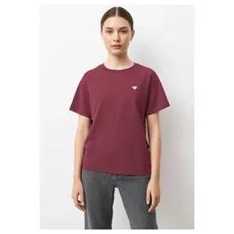 Jacqueline de Yong Kurzarmshirt JDY "JDYPISA S/S PRINT TOP JRS NOOS", Damen, Gr. S, gold (cabernet), Jersey, Obermaterial: 100% Baumwolle, bedruckt, regular fit normal, Rundhals, Shirts, Baumwolle, regular fit