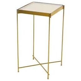 Beistelltisch, gold (goldfarben, goldfarben, champagner), B:32cm H:60cm T:32cm, HOFMANN LIVING AND MORE, Tische, Beistelltisch
