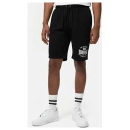 Sweatshorts Lonsdale "TRAPRAIN", Herren, Gr. L (52/54), N-Gr, schwarz, Obermaterial: 60% Baumwolle, 40% Polyester, kniefrei, Hosen Sweatshorts