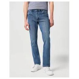Regular-fit-Jeans Wrangler "Authentic Regular", Herren, Gr. 36, L&auml;nge 30, grau (mid stone), Denim/Jeans, Obermaterial: 98% Baumwolle, 2% Elasthan, regular fit lang, Jeans, Topseller