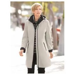Softshelljacke Casual Looks, Damen, Gr. 26, grau (stein), 94% Polyester, 6% Elasthan, unifarben, figurumspielend, Jacken Softshelljacke