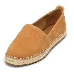 Marc O'Polo Espadrille MARC O'POLO "aus Suede-Ziegenleder", Damen, Gr. 37, braun (m720), Obermaterial: 100% Leder (Ziege), unifarben, Schuhe Espadrille