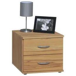 Container VOGL M&Ouml;BELFABRIK "Barrie, B&uuml;rocontainer, Nachtschrank, mit Schubladen & F&uuml;&szlig;en", beige (kernbuchefarben), B:40cm H:36cm T:40cm, Holzwerkstoff, Schr&auml;nke, Nachttisch Nachtkonsole, verschiedene Ausf&uuml;hrungen, H&ouml;he 37 cm, Made in Germany