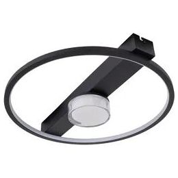 N&auml;ve N&Auml;VE LED Deckenleuchte "Cimo", schwarz, 1, H: 8cm, 1 Stk., Leuchten, stufenweise dimmbar per Wandschalter, Lichtfarbe warmwei&szlig;, schwarz, LED Deckenleuchte