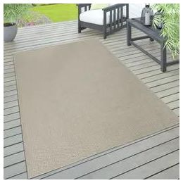 Teppich Paco Home "Timber 125", beige, B:60cm H:4mm L:100cm, Polypropylen, Teppiche, Teppich, Flachgewebe, Sisal Optik, auch als L&auml;ufer, In- und Outdoor geeignet