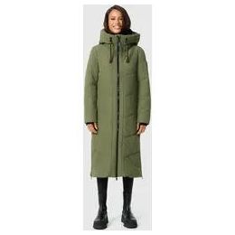 Winterjacke Marikoo "Nadaree XVI", Damen, Gr. XS, gr&uuml;n (olive leaf), Obermaterial: 100% Polyester; Futter: 100% Polyester; Wattierung: 100% Polyester; &Auml;rmelfutter: 100% Polyester, Jacken Winterjacke, Stepp Mantel mit gro&szlig;er Kapuze