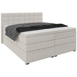 Boxspringbett Fano Sandfarben ca. 200x200cm