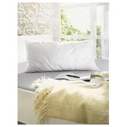 Synthetikkopfkissen "Memo-Fill-Kissen, Kissen f&uuml;r Entspannung", wei&szlig;, B:40cm L:40cm, Bezug: 100% Baumwolle. F&uuml;llung: 100% Polyester, Dormisette PROTECT & CARE, Kopfkissen, Kopfkissen 40x80 cm, 80x80cm und weitere Gr&ouml;&szlig;en, mit hoher Bauschkraft