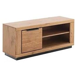 Lowboard MCA LIVING "Greno TV-Lowboard", beige (naturfarben), B:123cm H:52cm T:54cm, Holzwerkstoff, Massivholz, Sideboards, Lowboard, durchgehende Lamelle