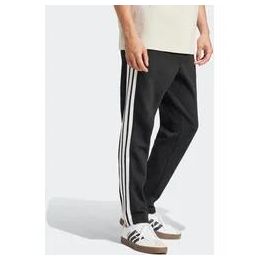 Sporthose Adidas SPORTSWEAR "ESSENTIALS 3-STREIFEN OPEN HEM", Herren, Gr. L, N-Gr, schwarz, wei&szlig;, normal, gr., Obermaterial: 55% Baumwolle, 36% Polyester, 9% Viskose, Hosen Sporthose, aus Baumwolle, Polyester und Viskose, offener Saum