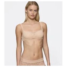 Balconette-BH Triumph "Body Make-Up Illusion Lace", Damen, Gr. 80, Cup B, beige, Microtouch, Obermaterial: 51% Polyamid, 37% Polyester, 12% Elasthan, leicht gl&auml;nzend, unifarben, BHs Balconette-BH, Komfort B&uuml;gel, gepolstert, weiche Spitze