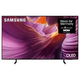 Samsung OLED-Fernseher "GQ65S85FAE OLED-Fernseher", Energieeffizienz: F (A-G), schwarz, 65 &prime;&prime;, Fernseher, HDR, Dolby Atmos & AI Sound, Pantone Farben, Gaming Hub, bis zu 120Hz, Topseller
