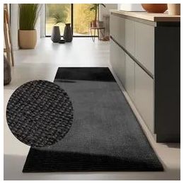 Teppich Hanse Home "Jaipur Juteteppich, als L&auml;ufer und in Rund", schwarz, B:80cm H:10mm L:200cm, Jute, Teppiche, Teppich, 100% Naturfaser, Wohnzimmer, Esszimmer, Schlafzimmer, GRS