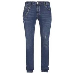 Bequeme Jeans 2Y Premium "2Y Premium Herren 2Y Skinny Fit Jeans", Herren, Gr. 34, Normalgr&ouml;&szlig;en, blau, 97% Baumwolle, 3% Elasthan, unifarben, Jeans