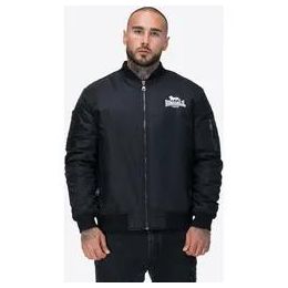 Bomberjacke Lonsdale "LUDFORD", Herren, Gr. M, schwarz, wei&szlig;, Obermaterial: 100% Polyamid, Jacken Bomberjacke