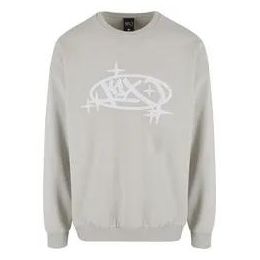 Sweater K1x "K1x K1x Stars Logo Crewneck", Herren, Gr. S, grau, 65% Baumwolle, 35% Polyester, Rundhals, Sweatshirts Sweater