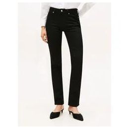 Slim-fit-Jeans Tommy Hilfiger "DNM BLACK SLIM RW", Damen, Gr. 25, L&auml;nge 32, schwarz, Denim/Jeans, Obermaterial: 98% Baumwolle, 2% Elasthan, slim fit, Jeans Slim-fit-Jeans