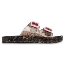 Sandale Roxy "Rg Kattie Glitter", Jungen, Gr. 3(33), schwarz, multi, Obermaterial:Obermaterial: 95% PVC/ 5% synthetische Kunststoffschnalle, Futter: N/A, Laufsohle: 100% synthetisches PVC;, Schuhe Sandale
