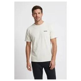 T-Shirt Napapijri "S-SMALL BOX", Herren, Gr. L, beige dimity, Obermaterial: 100% Baumwolle, Shirts T-Shirt, sportlicher Stil, f&uuml;r Sportmode und Wintermode, Kurzarmdesign