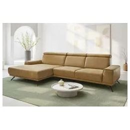 Ecksofa DIE PLANBAR "PN-EM22041 L-Form", gelb (kurkuma), B:335cm H:89cm T:188cm, Sofas, Ecksofa, wahlweise motorisches Canape oder Sitztiefenverstellung