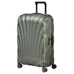 Hartschalen-Trolley Samsonite "C-LITE, verschiedene Gr&ouml;&szlig;en und Farben", Gr. B/H/T: 46cm x 69cm x 29cm 68 l, gr&uuml;n (metallic gr&uuml;n), Polypropylen, unifarben, Koffer, mit arretierbarem und versenkbarem Druckknopf-Trolleysystem