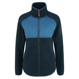 Kapuzenfleecejacke oxmo "Sweatjacke OXMalin", Damen, Gr. L, blau (insignia blau), Obermaterial: 100% Polyester PES., Jacken