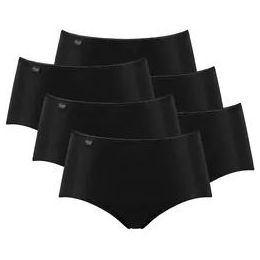 Slip Sloggi "Slip 6er Pack", Damen, Gr. 42, schwarz, Obermaterial: 88% Polyamid PA. 12% Elasthan EL., Unterhosen Slip