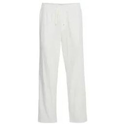 !Solid Leinenhose SOLID "Leinenhose SDALANN ALLAN ELASTICATED", Herren, Gr. XL, N-Gr, beige (sanftes wei&szlig;), Obermaterial: 58% Leinen LI. 42% Viskose CV., Hosen