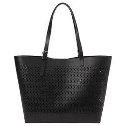 Marc O'Polo Shopper MARC O'POLO "mit herausnehmbarer Innenpouch", Damen, Gr. B/H/T: 46cm x 32cm x 13cm, schwarz (m990), Leder, unifarben, Taschen Shopper