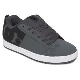 Sneaker DC Shoes "Court Graffik", Herren, Gr. 7(39), grau (dk grau, schwarz, wei&szlig;), Obermaterial:57.05% Leder, 28.2% Synthetikmaterial, 13.87% Microfaser, 0.88% Textil;, Schuhe Sneaker