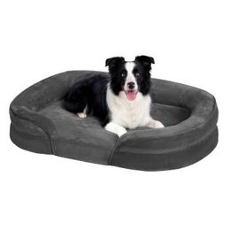 FEANDREA Hundebett, Hundekissen, abnehmbarer, waschbarer Bezug, rutschfest M-XL