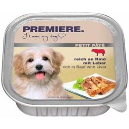 Premiere Petit P&acirc;t&eacute; Rind und Leber 44x150 g