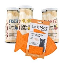 SmoothieCat Mix 6x 150 ml + Lickimat Orange