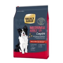 SELECT GOLD Complete Trockenfutter Hund Medium Adult Rind 4 kg