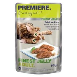 Premiere Finest Nassfutter Katze Jelly Adult Reich an Ente 88x85 g